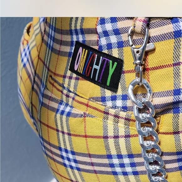omighty | Pants & Jumpsuits | Omighty Yellow Checkered Pants | Poshmark